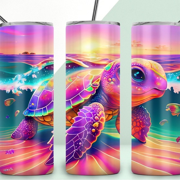 Hand Crafted | Accessories | Sea Turtle Custom Tumbler 2oz Cup | Poshmark